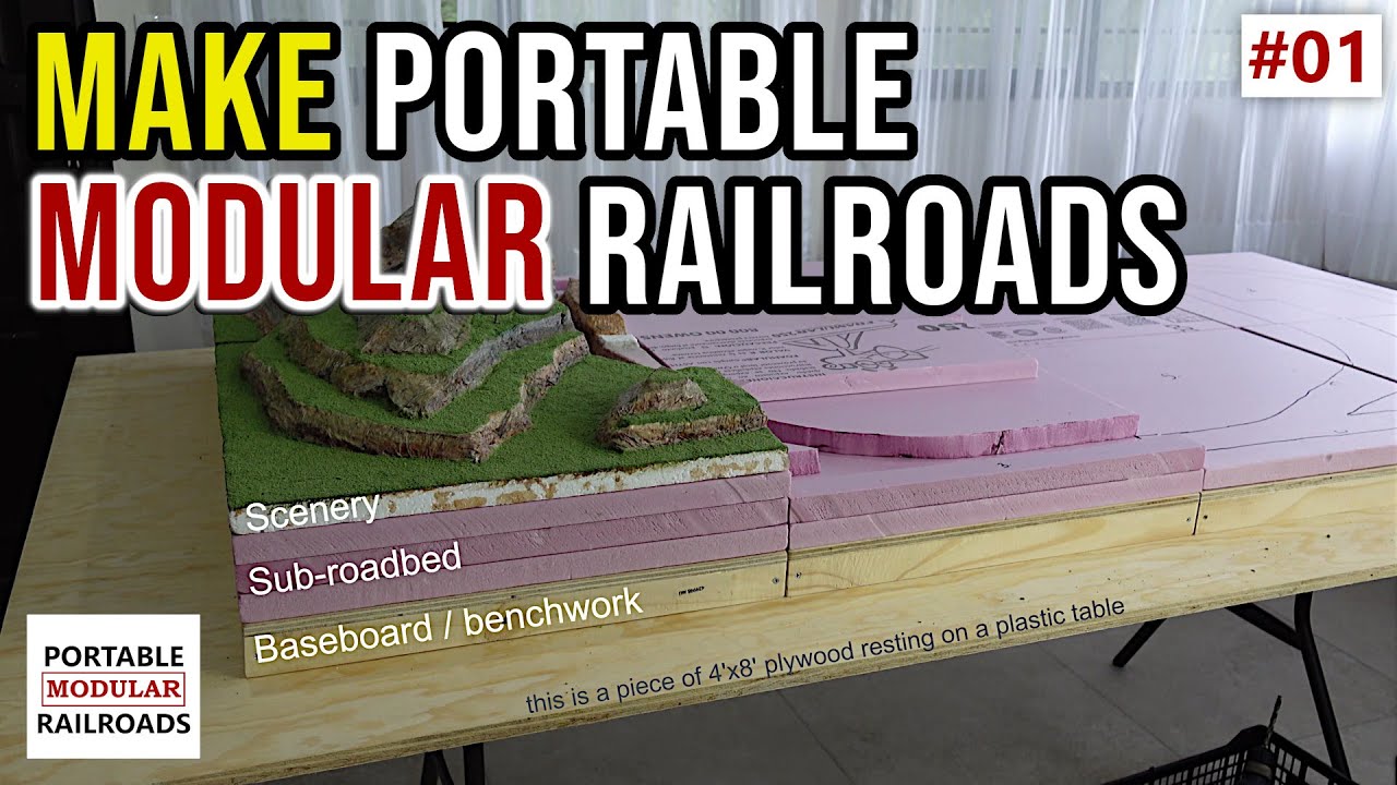 How to make a Portable Modular Railroad #01 - YouTube