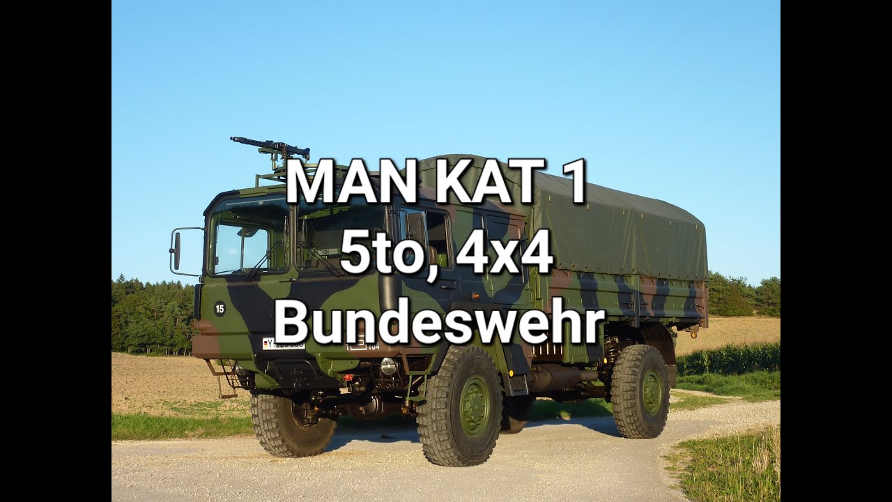 MAN KAT 1 4x4 Bundeswehr, German Army, Start, Drive and Walk Around ...