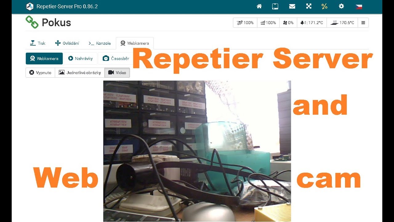 Repetier server and USB Web camera CZ/SK - YouTube