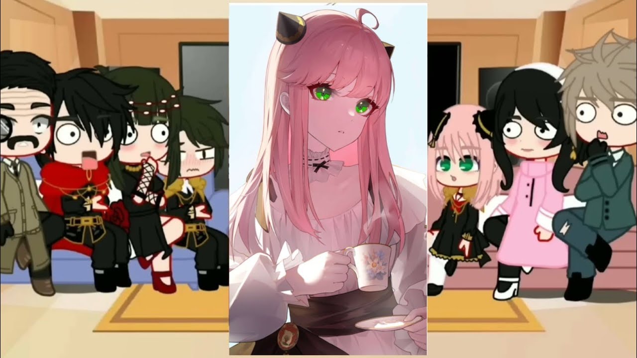 👒 Desmond family + Forger family react to Damian x Anya, Gacha club ...
