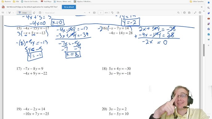System Of Equations Elimination Worksheet Solve Linear Great Systems