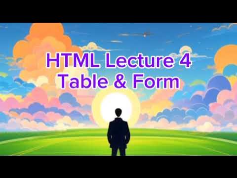 Learn HTML Lecture 4, Create Table & Form Urdu Hindi - YouTube