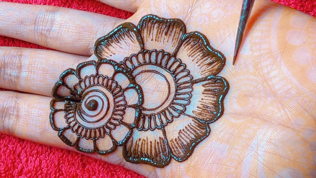 super cool palm mehandi design || floral mehndi designs - YouTube