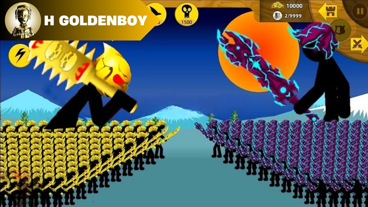 ARMY FINAL MEGA GOLDEN VS ARMY GIANT SWORD VAMPIRE - STICK WAR LEGACY ...