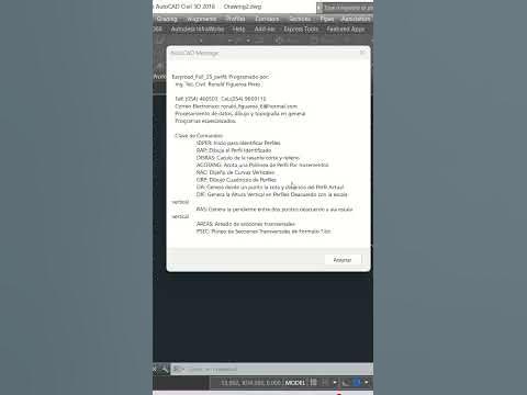 Perfiles longitudinal RÁPIDO con LISP AutoCAD CIVIL 3D part 1 - YouTube