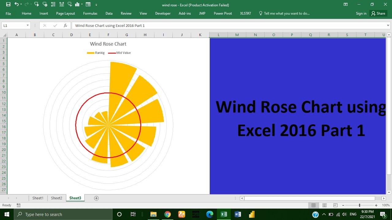 Wind Rose Chart using Excel 2016 Part I - YouTube