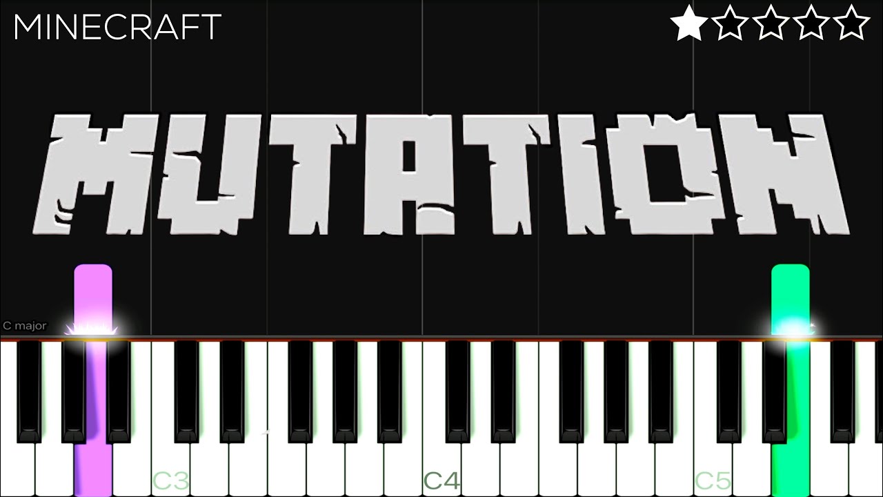Minecraft - Mutation - C418 | EASY Piano Tutorial - YouTube