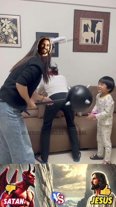 JESUS VS SATAN ENCOUNTER 🙏 #deus #yeshu #catholic #dios #god #jesus #fy ...