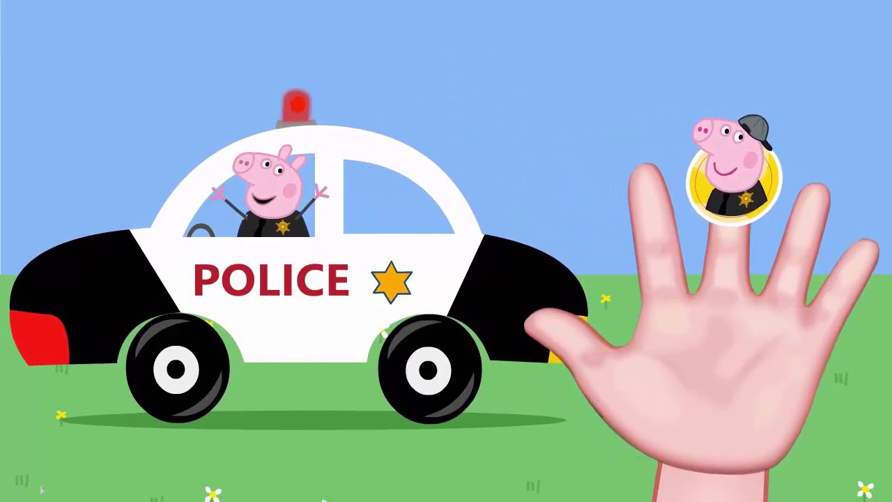 Peppa Pig Police Finger Family Episodes Comedy - YouTube