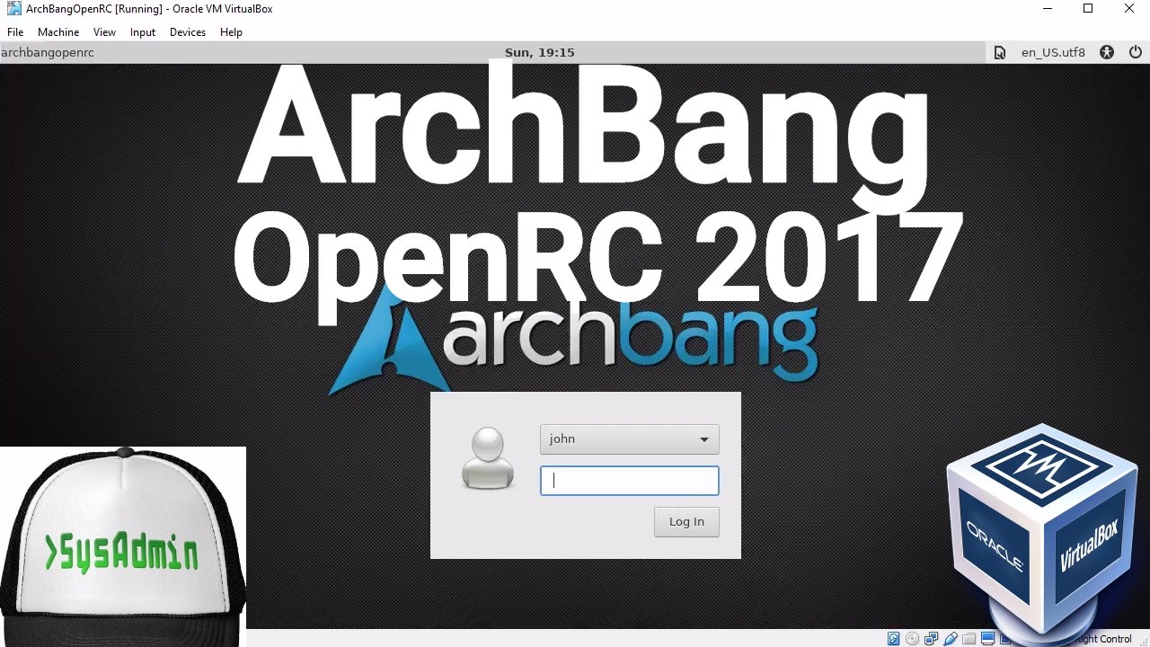 ArchBang OpenRC 2017 Installation + Apps + Guest Additions + Overview ...
