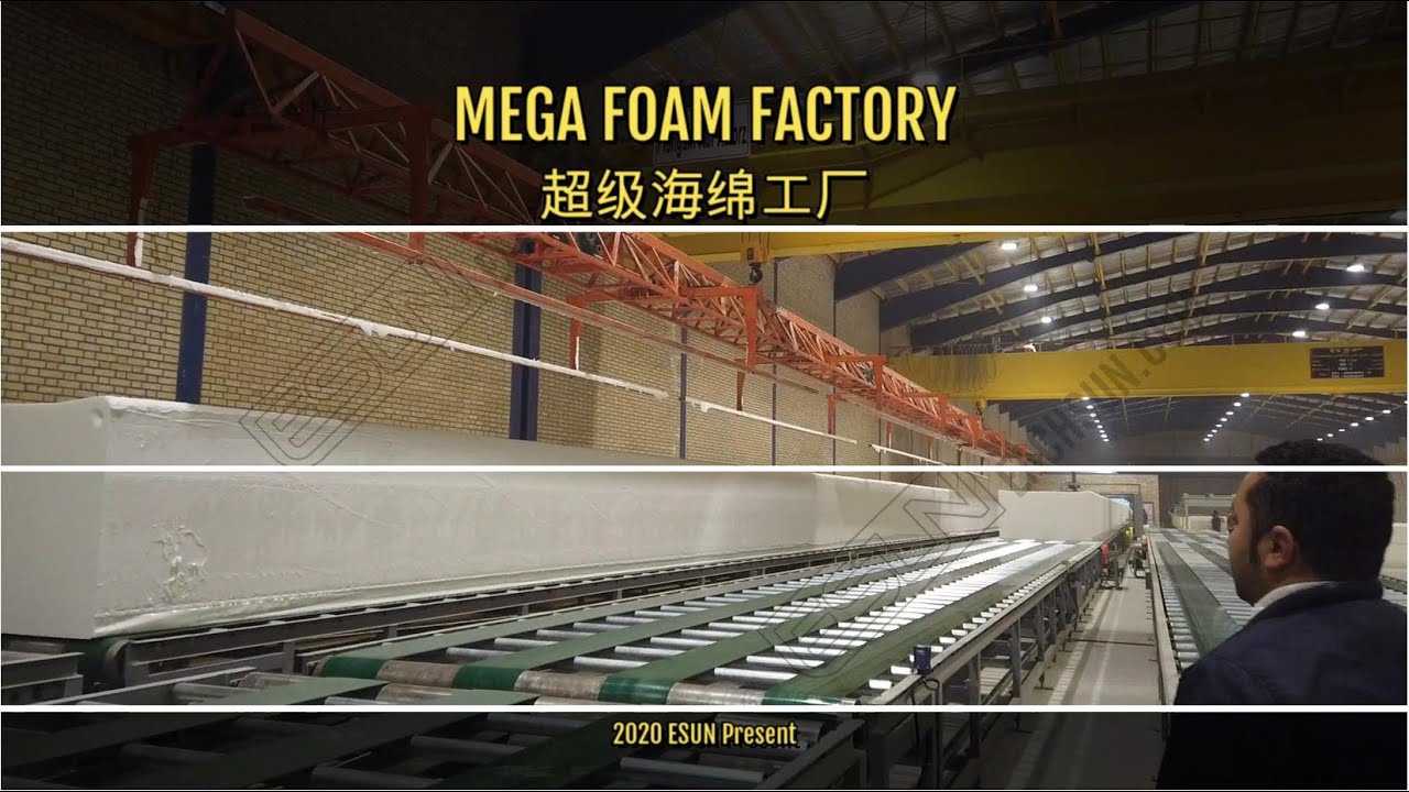 MEGA foam factory - YouTube
