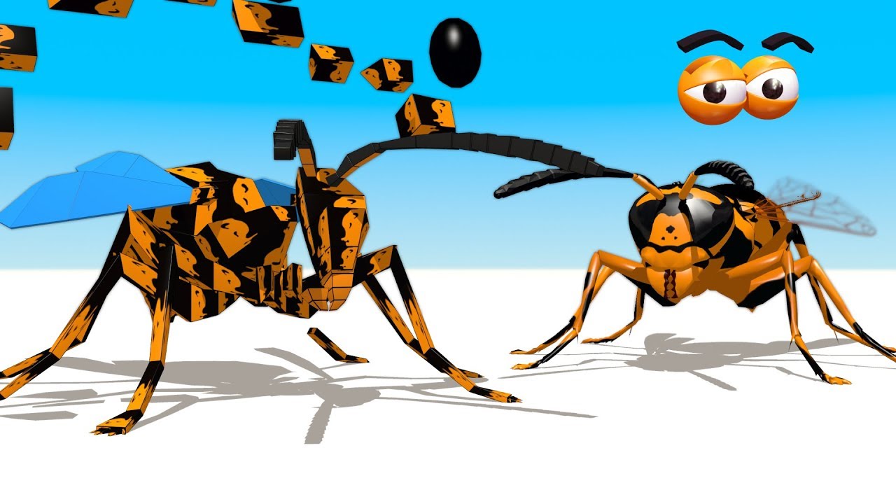 CUBE BUILDER for KIDS (HD) - Build a Wasp for Children - AApV - YouTube