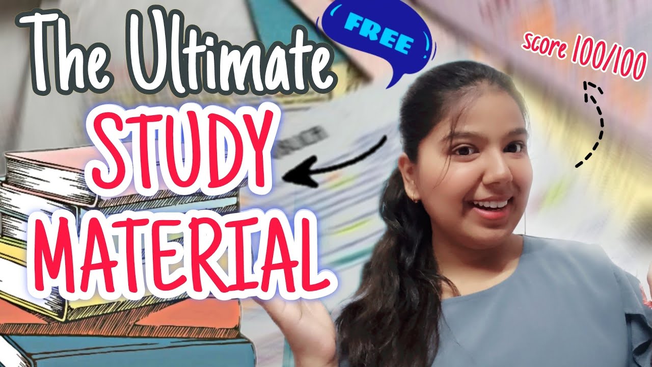 The Ultimate Study Material | Class 12th Boards | become a topper - YouTube