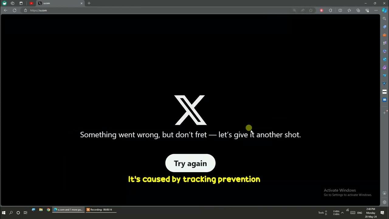 How to solve Something went wrong, but don’t fret — let’s give it another shot - on x.com - YouTube