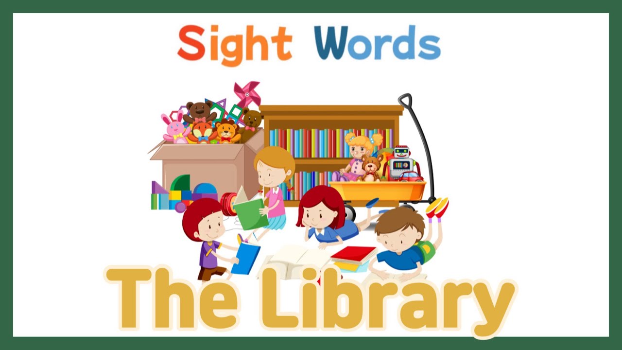 Sight Words / The Library / 사이트워드 / look & at - YouTube