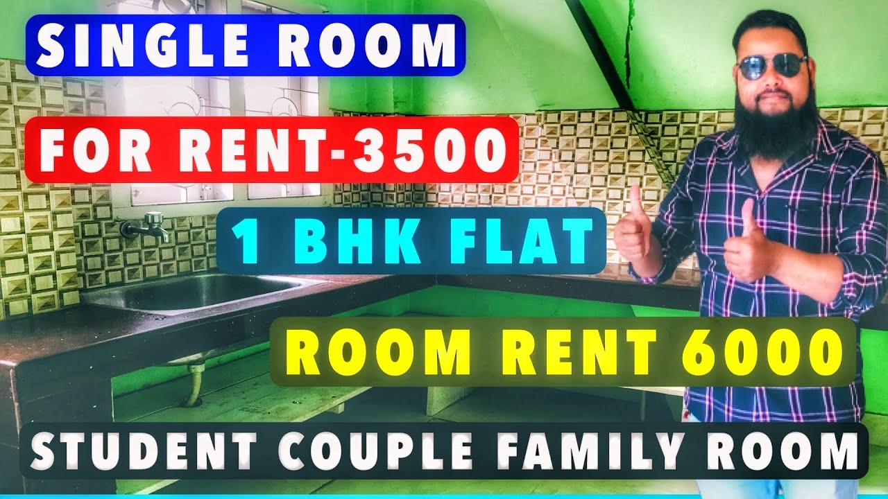 Single Room for rent-3500 | 1 BHK flat Room rent 6000 | Student couple ...