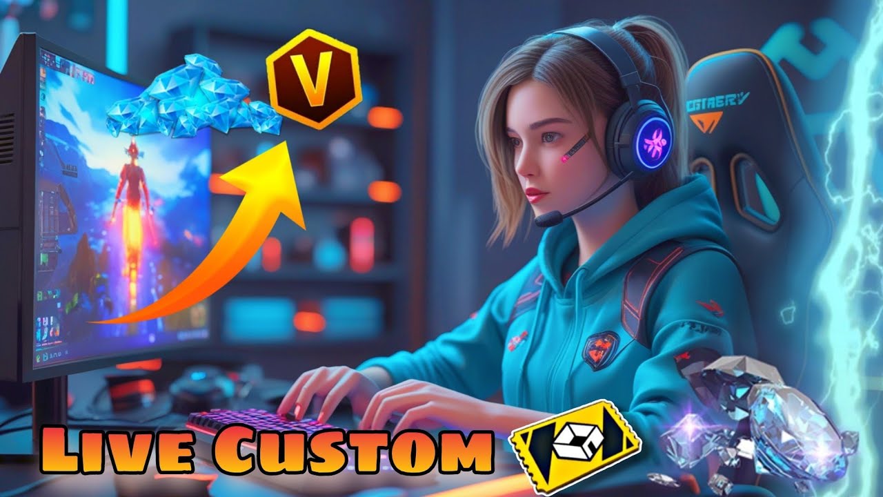 🔴[Live] Free Fire Live Custom Room GO TO 1K Subscribe | Free FIre ...