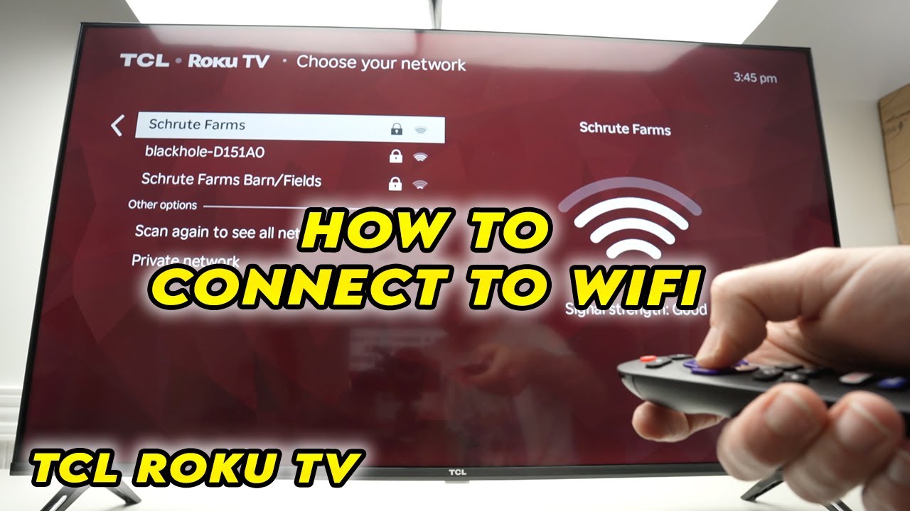 TCL Roku TV: How to Connect to Wi-Fi - YouTube