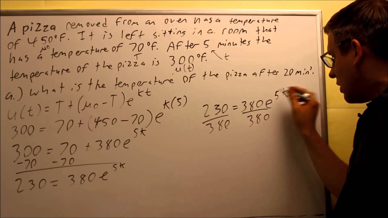 Exponential Decay (Newton's Law of Cooling): Ex 8 - YouTube