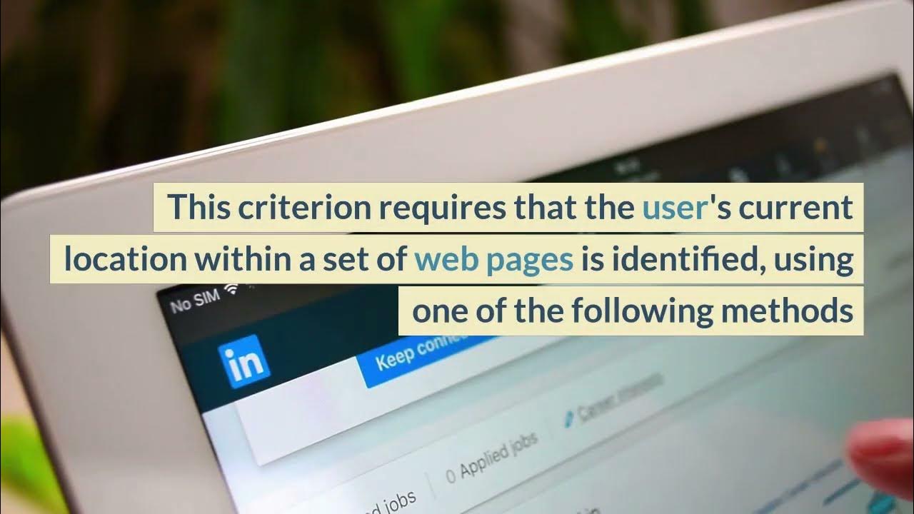 How to implement WCAG 2.1 Success Criterion 2.4.8 Location in code with examples - YouTube