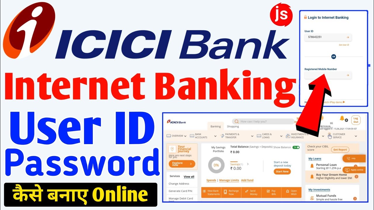 ICICI Bank Internet Banking Registration | How To Generate Icici Net ...