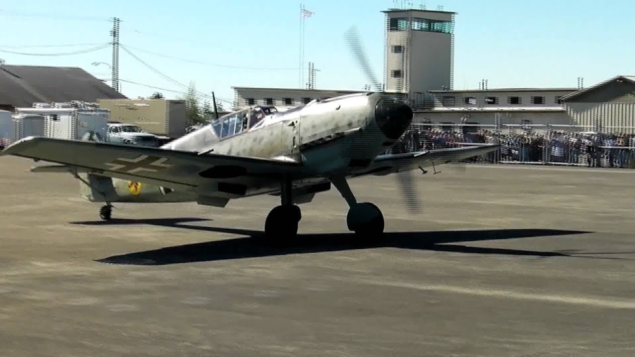 ME-BF-109 restored and ready to fly - YouTube