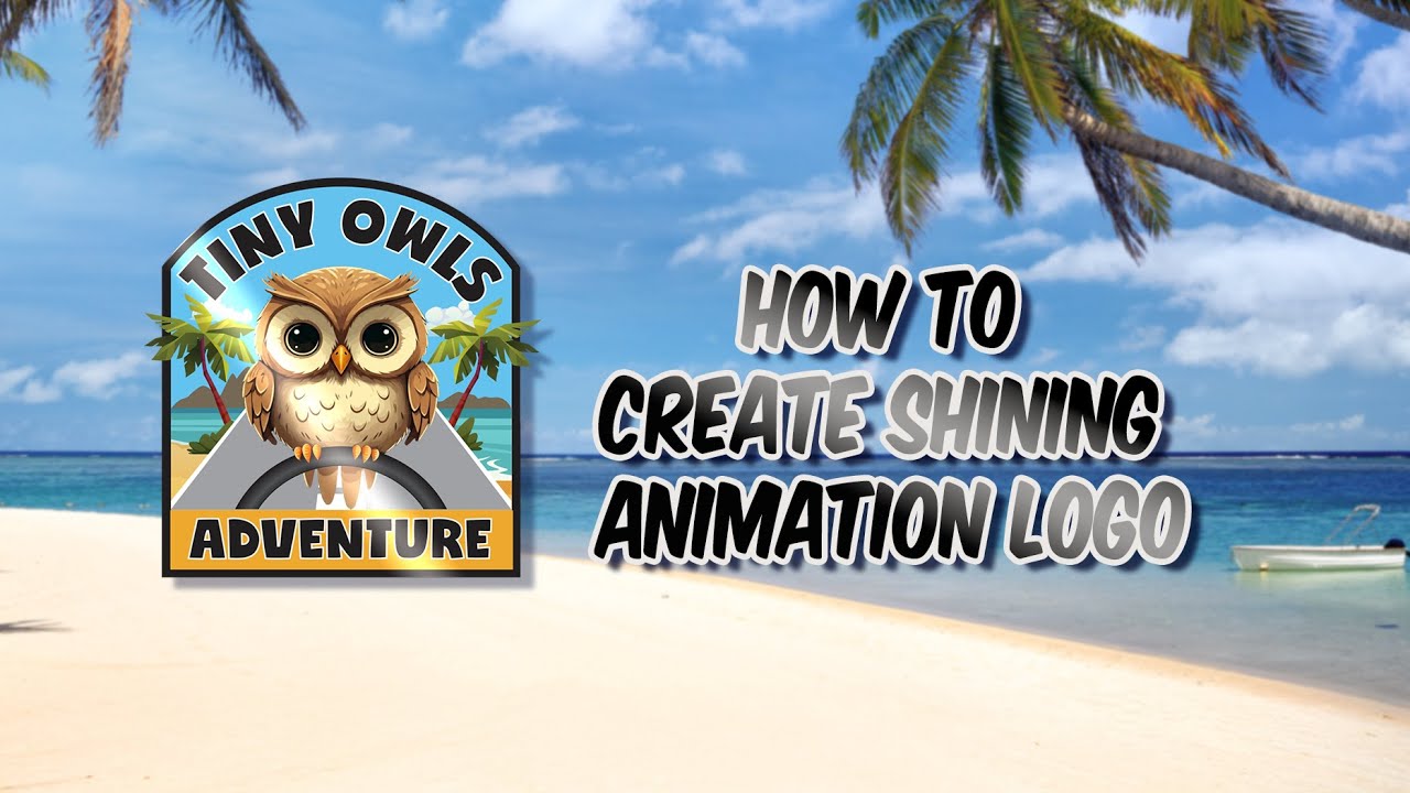 How to Create Shining Animation Logo - YouTube