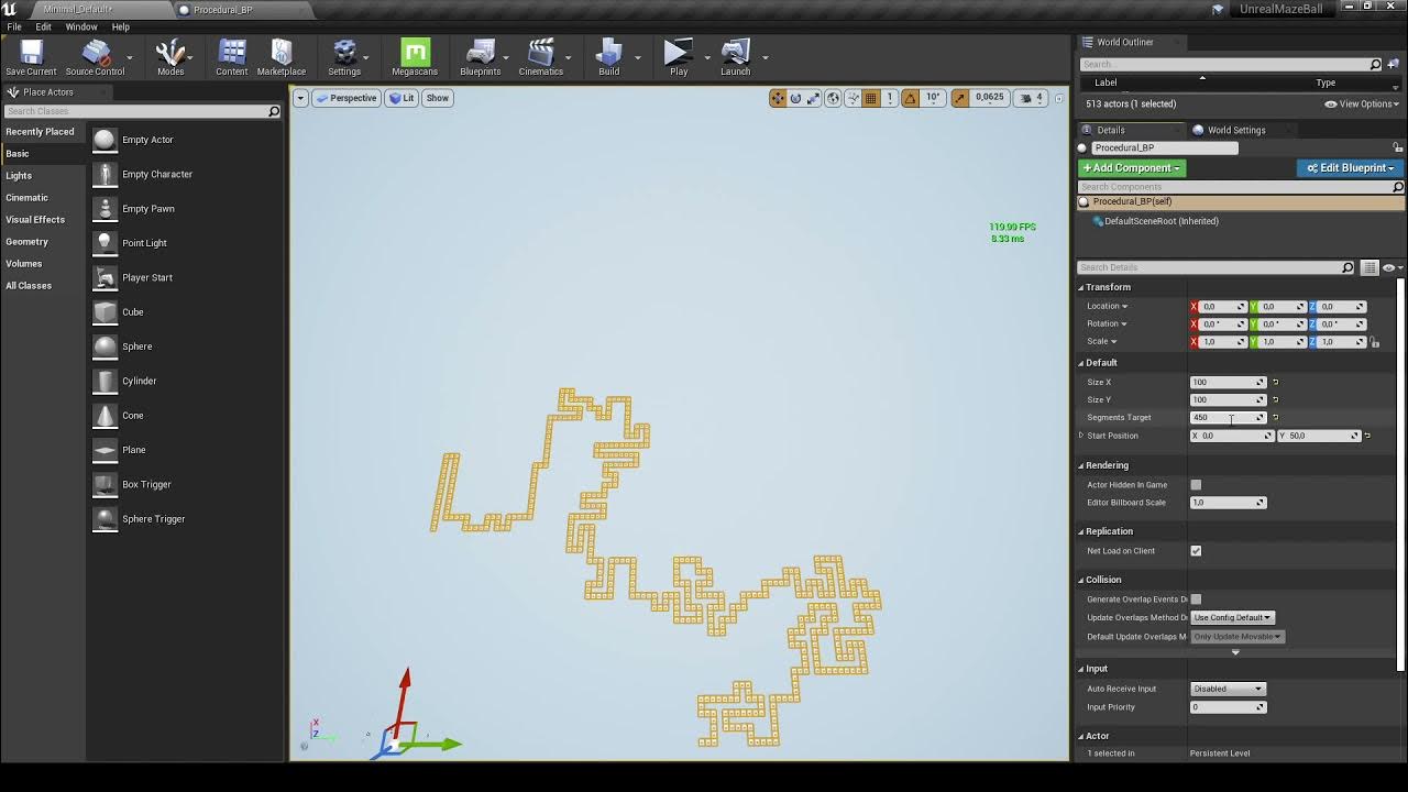 UE4 - Maze/Dungeon Generator Algorithm - YouTube