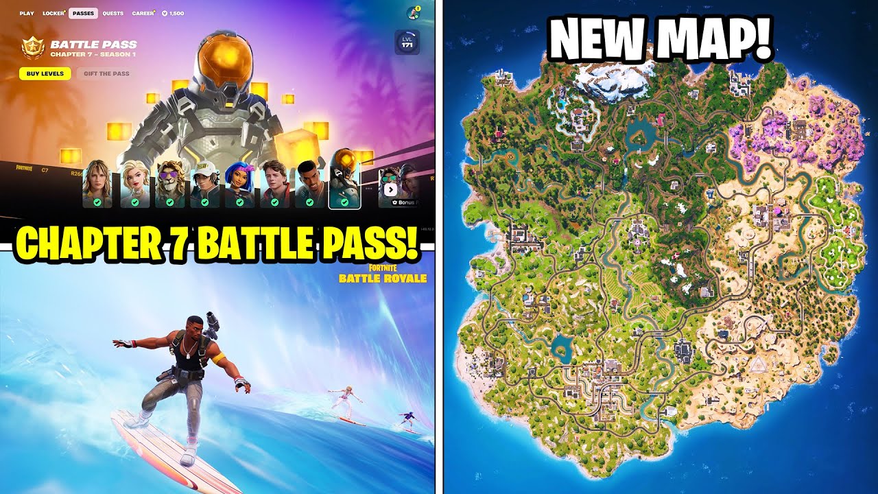 FORTNITE CHAPTER 7 IS HERE! (New Battle Pass, Map, Gameplay!) - YouTube