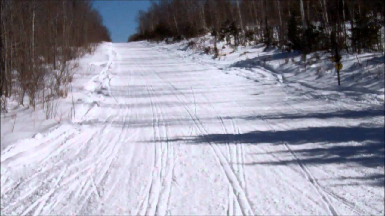 Snowmobiling Rangeley Maine 2012 - YouTube
