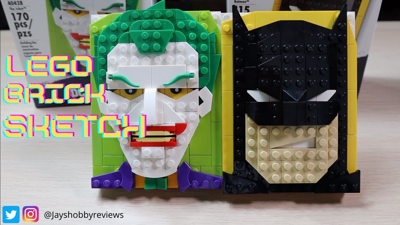 The Batman Lego Brick Sketch | Brick Build | - YouTube