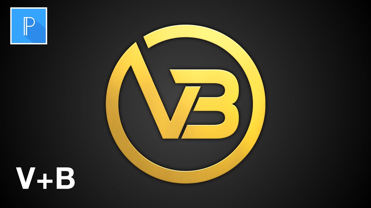 Vb Logo Design Editing Tutorial In Pixellab Vb Logo Pixellab Youtube