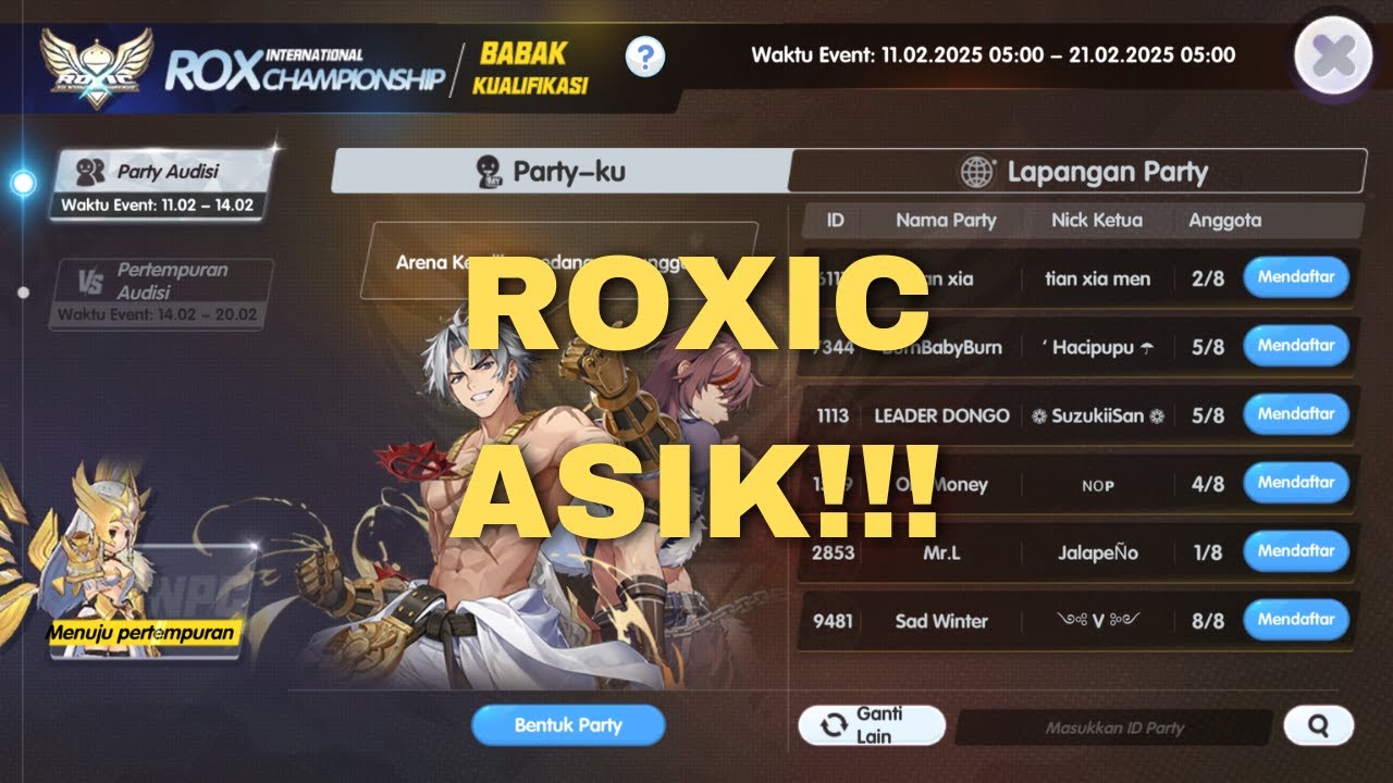 RAGNAROK X - PUSH RANK TERBAIQ ROXIC ASIX - YouTube