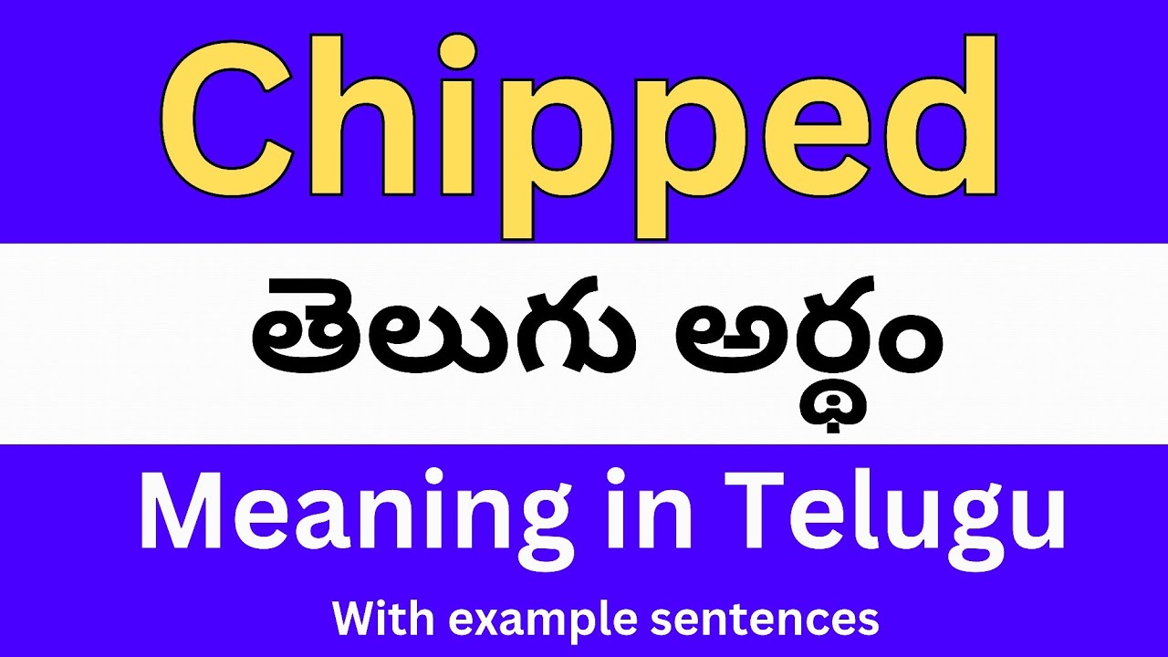 Chipped meaning in telugu with examples | Chipped తెలుగు లో అర్థం ...