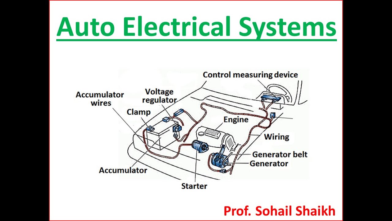 Automotive Electrical Systems/Starting system/Ignition system/Generator ...