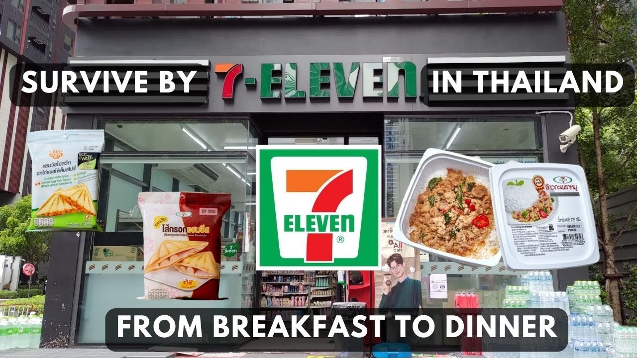 Eat 7-ELEVEN Food from breakfast to dinner in Thailand Bangkok/🇹🇭 - YouTube