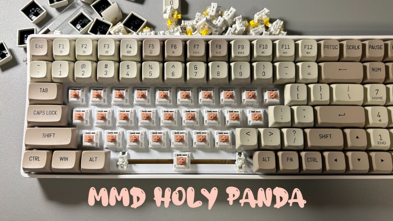 [키보드 ASMR] MMD holy panda | MMD 홀리판다 스위치 | Work with me! | Keyboard ...