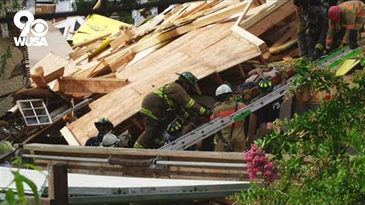 Watch emergency services rescue victim trapped under collapsed building ...