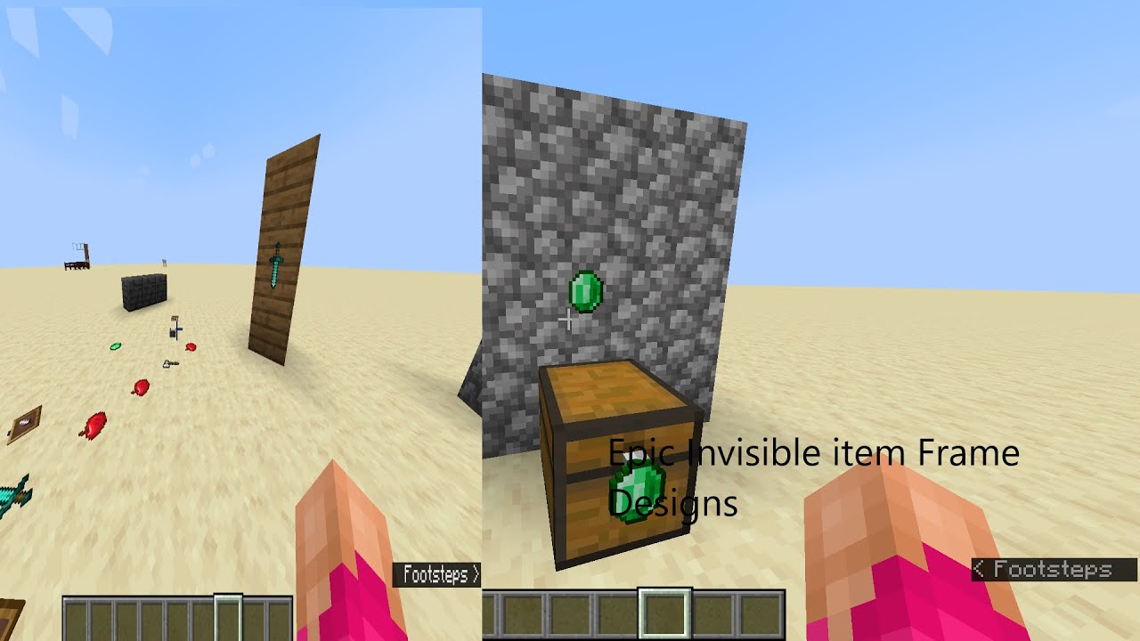 5 epic invisible Item Frame Designs!! - YouTube