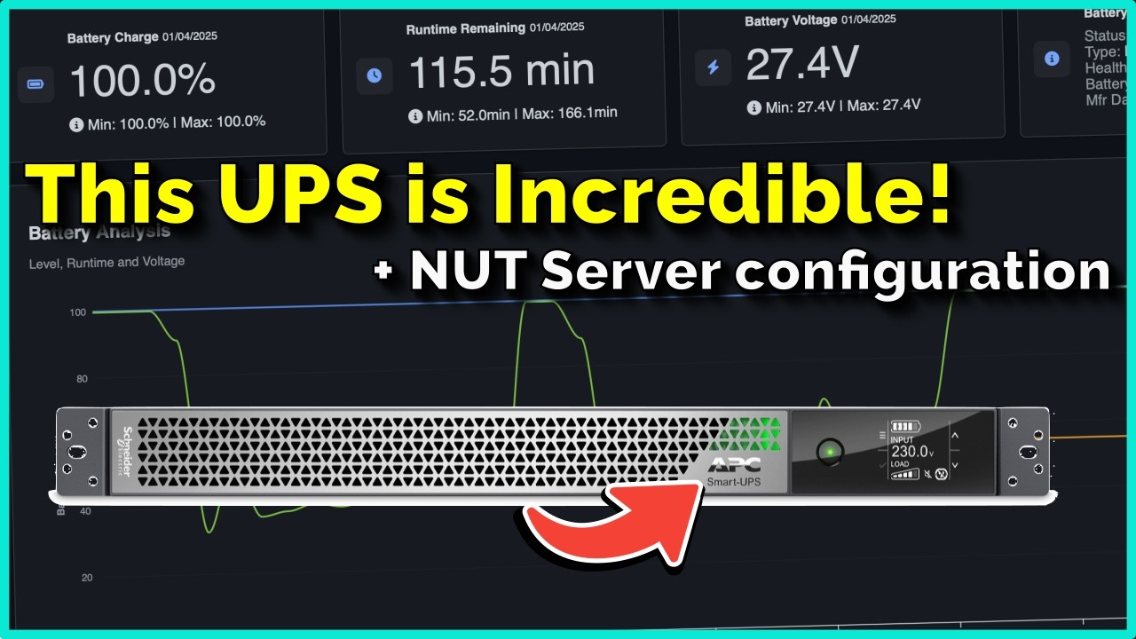 Choosing a new UPS & Conifiguring NUT Server - YouTube