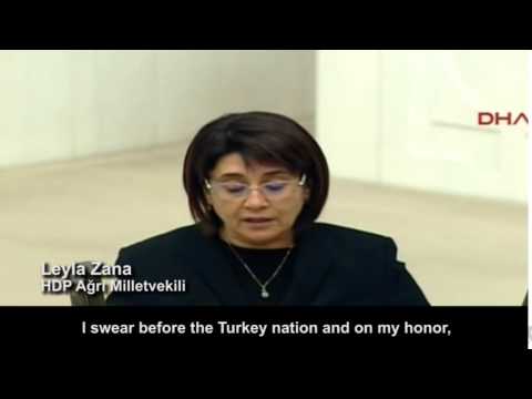 Leyla Zana yemin