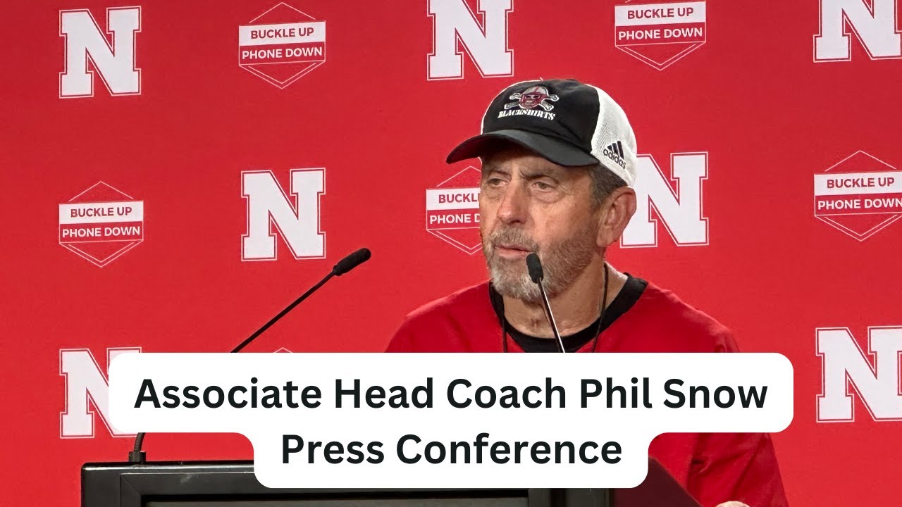 Nebraska Football Associate Head Coach Phil Snow Press conference - YouTube