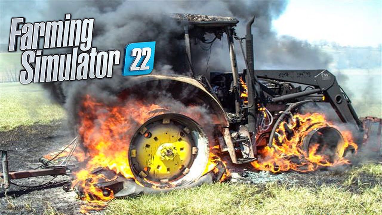 Tractor caught fire while working due to fuel leak | Farming Simulator ...