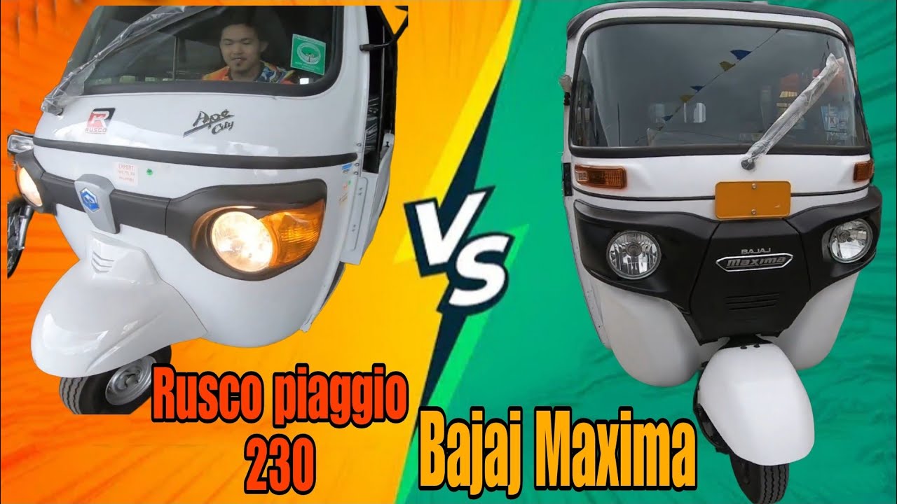 Bajaj Maxima VS Rusco Piaggio 230 kayo na bahala pumili - YouTube
