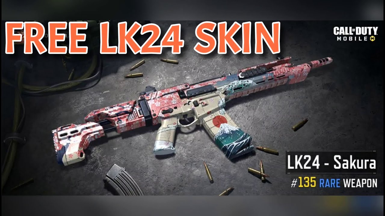 How to get rare LK24 skin free in Call of duty mobile - YouTube