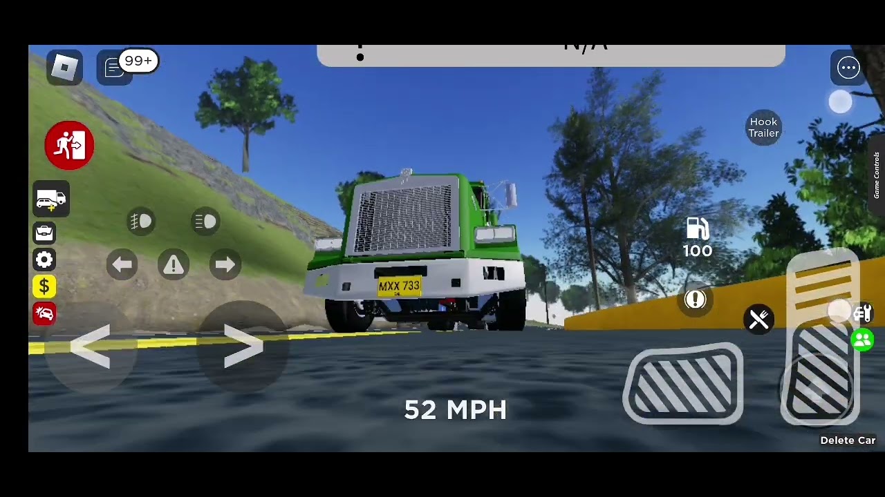roblox trucking empire how to use kenworth T800B - YouTube