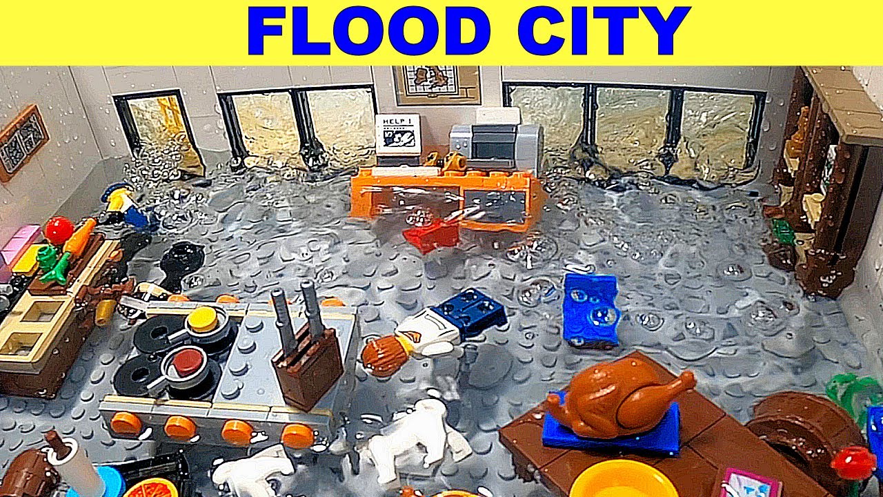 LEGO FLOOD CITY - Full ACTION Disaster - DAM Collapse - ep 55 - YouTube