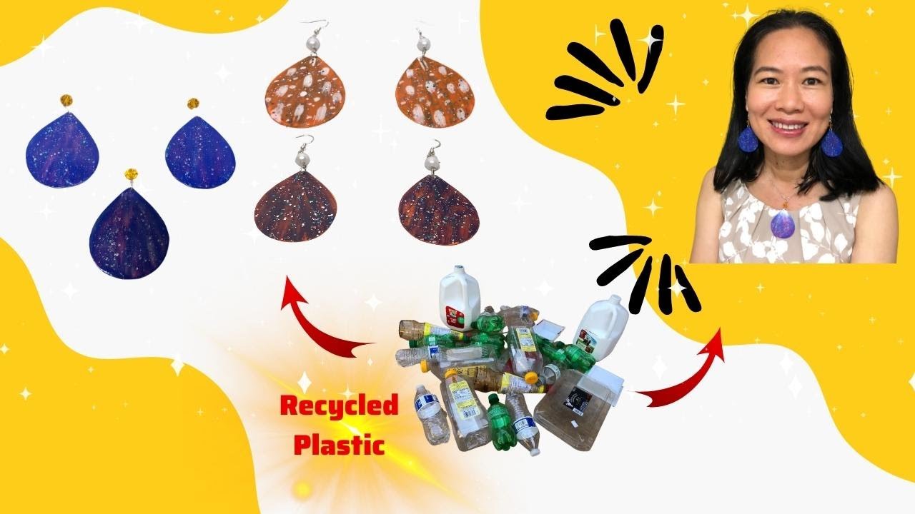 Amazing Recycle Plastic DIY Crafts Earrings And Pendants Making | Cool ...