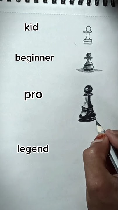 how to draw a Chess piece 😳#art #youtubeshorts #shorts #trending # ...