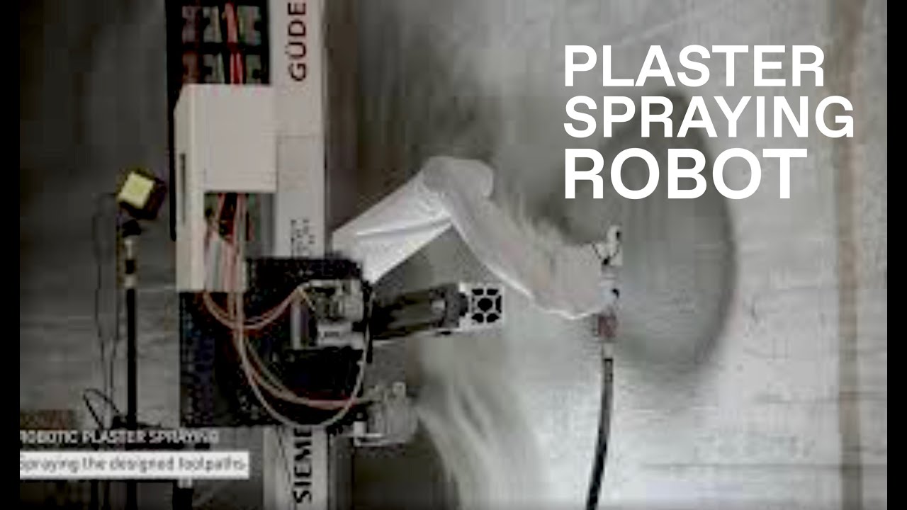 Robotic Plaster Spraying - YouTube